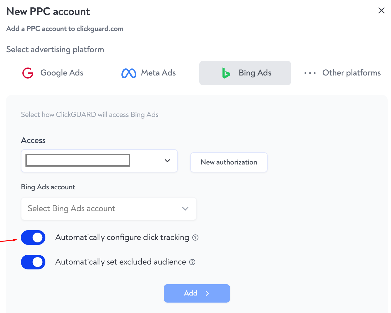 How to Install a Tracking Template on a Bing Account? – ClickGUARD